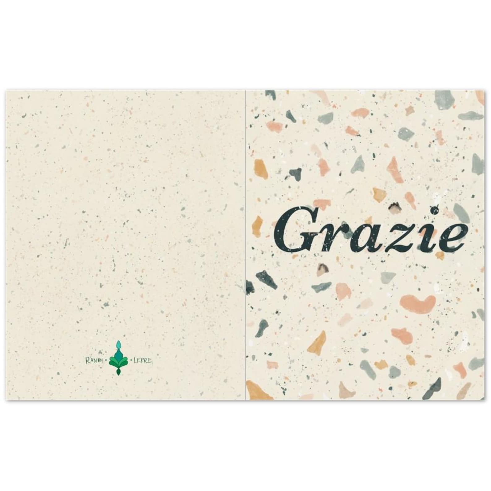 Grazie 10 Card Set | Terrazzo Thank You 10 Card Set | Artist Designed ...