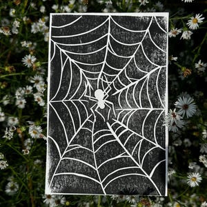 Creepy Spider Postcard - Etsy