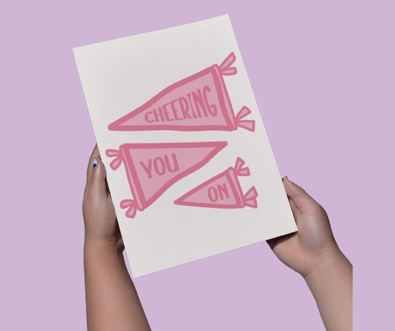 Cheering You on Card - Etsy