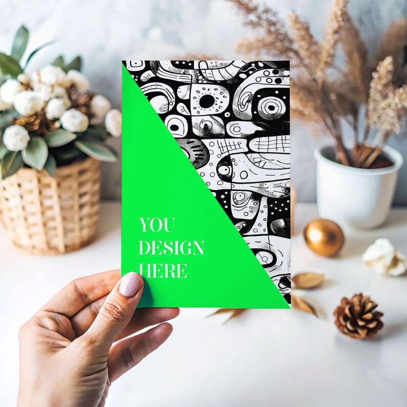 Portrait Greeting Card Mockup | 6x4 Inch PSD & JPG Templates | Perfect ...