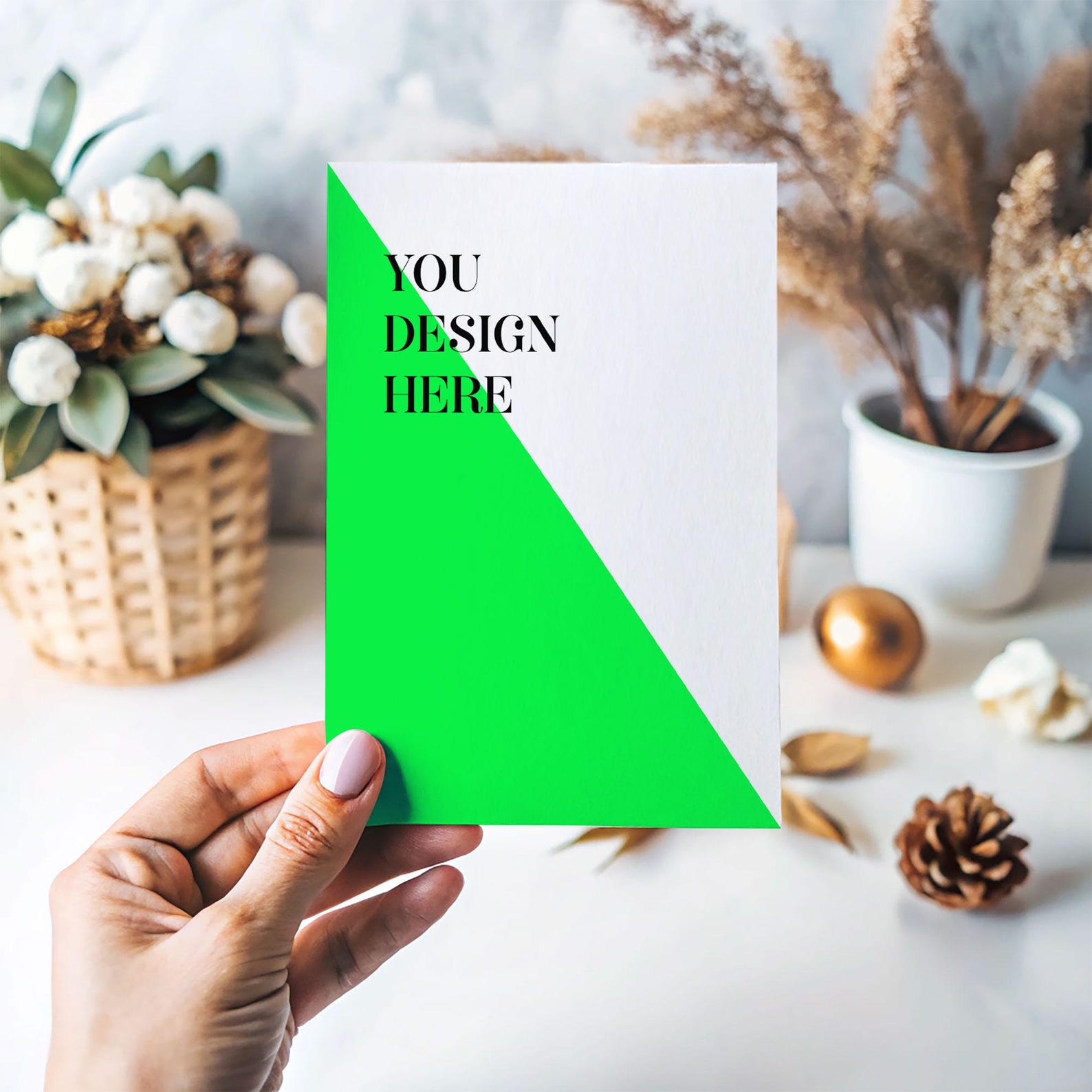 Portrait Greeting Card Mockup | 6x4 Inch PSD & JPG Templates | Perfect ...