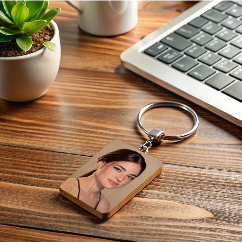 Dye Sublimation Keychain Mockup, Keys Mockup, Tag Mockup, Key Rectangle ...