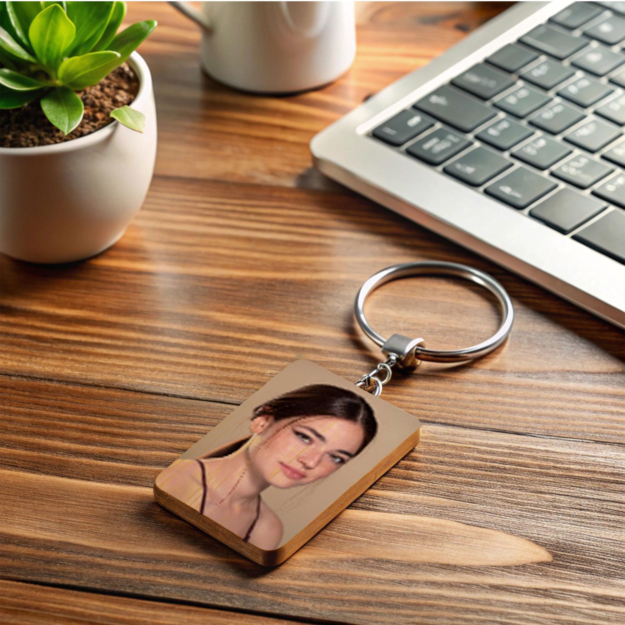 Dye Sublimation Keychain Mockup, Keys Mockup, Tag Mockup, Key Rectangle ...