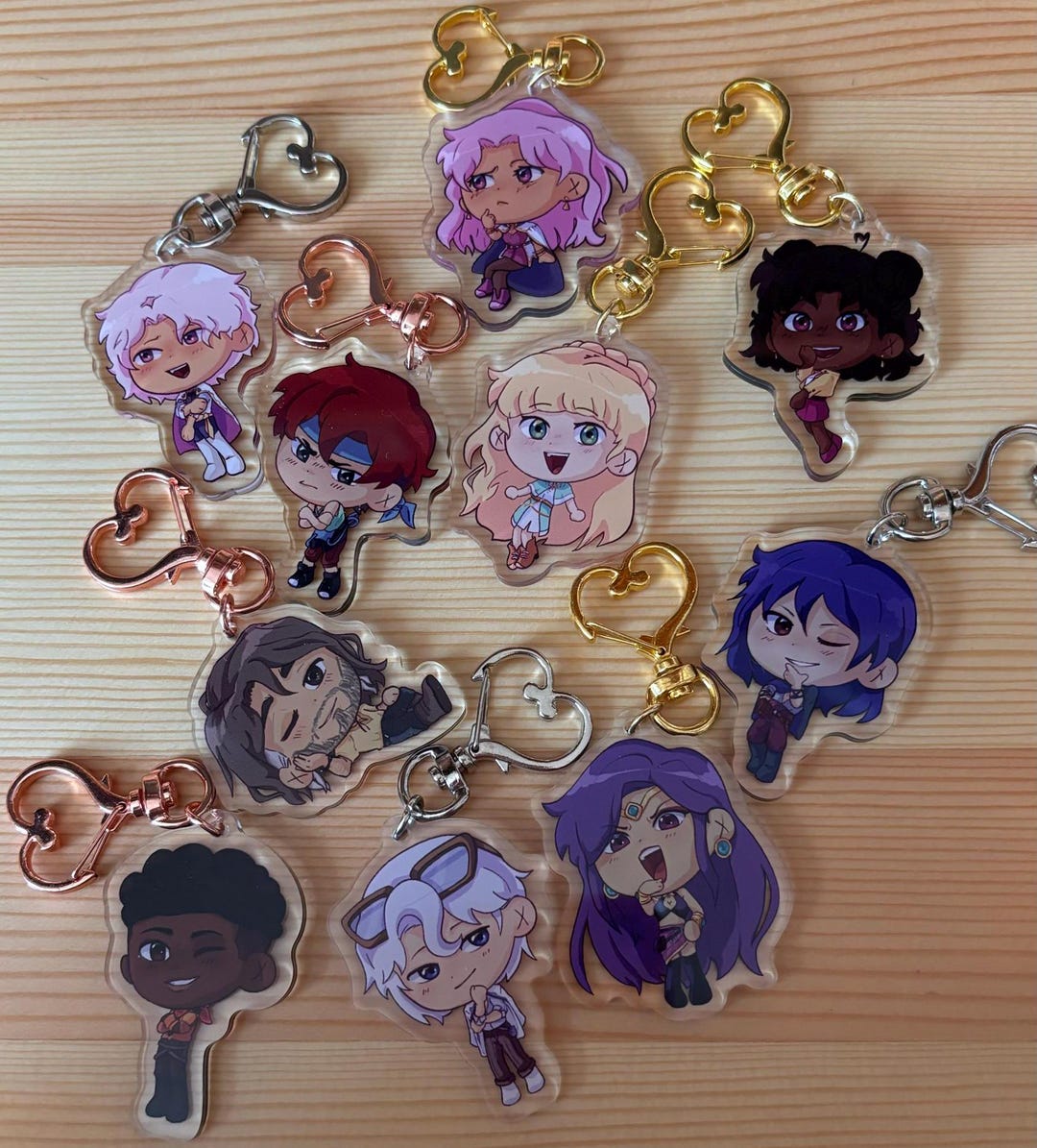 Fields of Mistria Character Keyrings - Etsy
