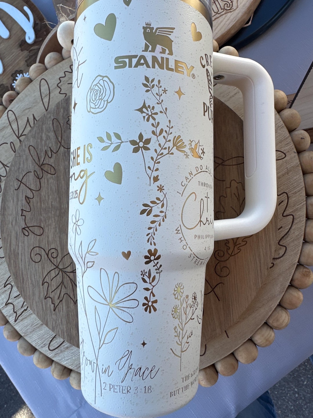 Custom Faith Themed Tumbler or Stanley Quencher - Etsy