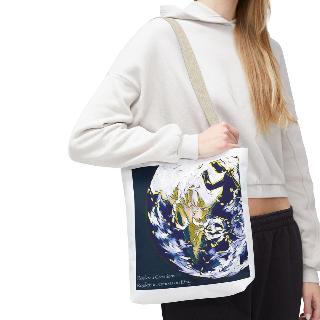 Quality "earth" Tote Bag With Original John Rouleau Illustration. Earth ...