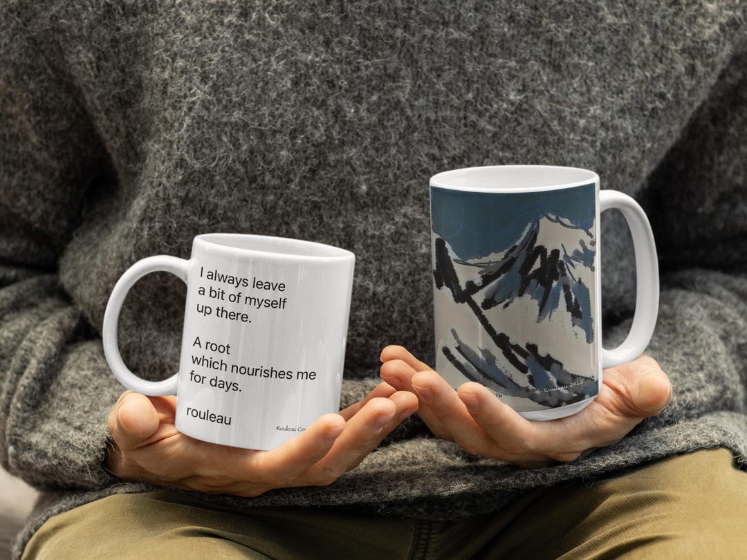 Up There Image and Poem Ceramic Coffee Mug (11oz.). Original John ...