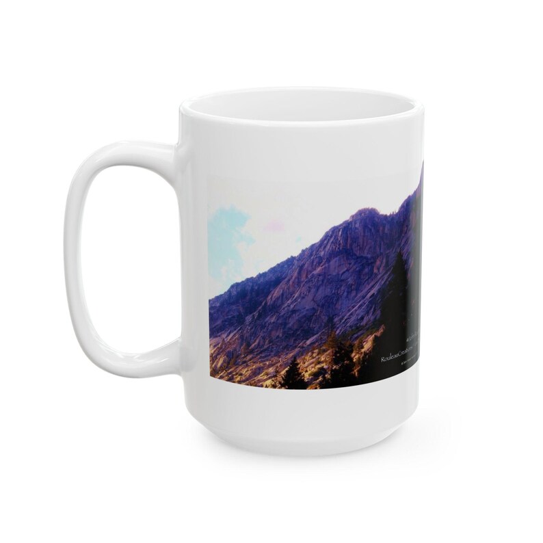 Large "granite Face" Photo and Poem Ceramic Mug, (15oz). Original John ...
