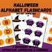 Halloween Alphabet Flashcards, October ABC Cards, Printable Learning ...