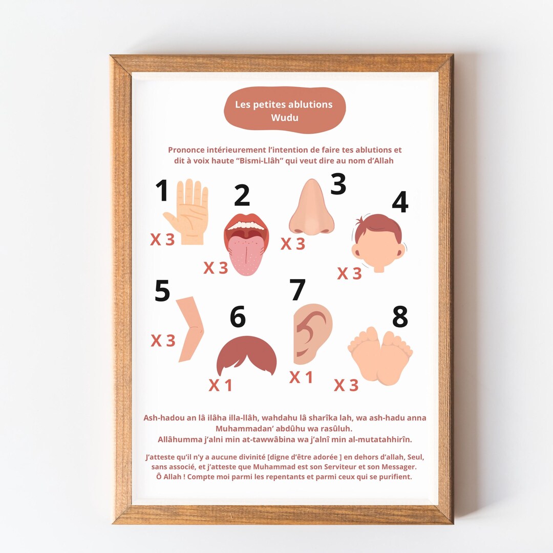 Poster Small Ablutions / Wudu - Etsy
