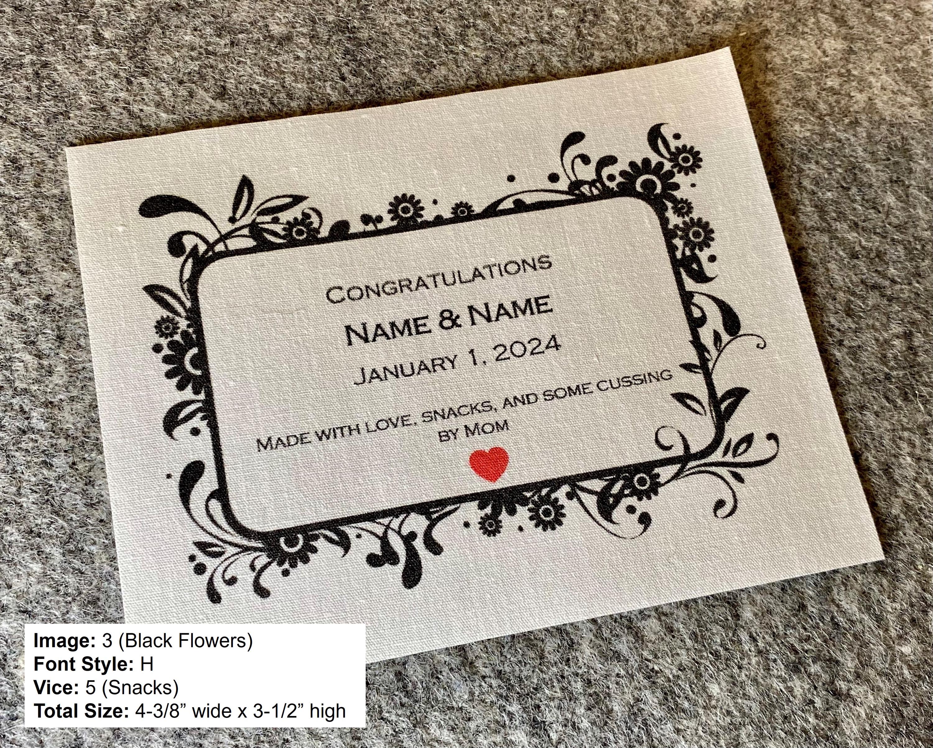 Custom Wedding Quilt Label - Etsy