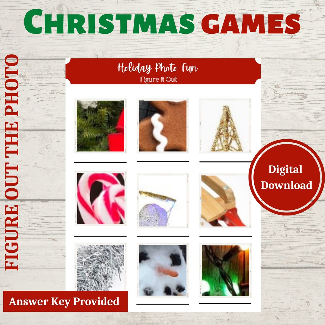 Photo Fun Find the Food Picture Quiz Family Fun Printable Party Game ...