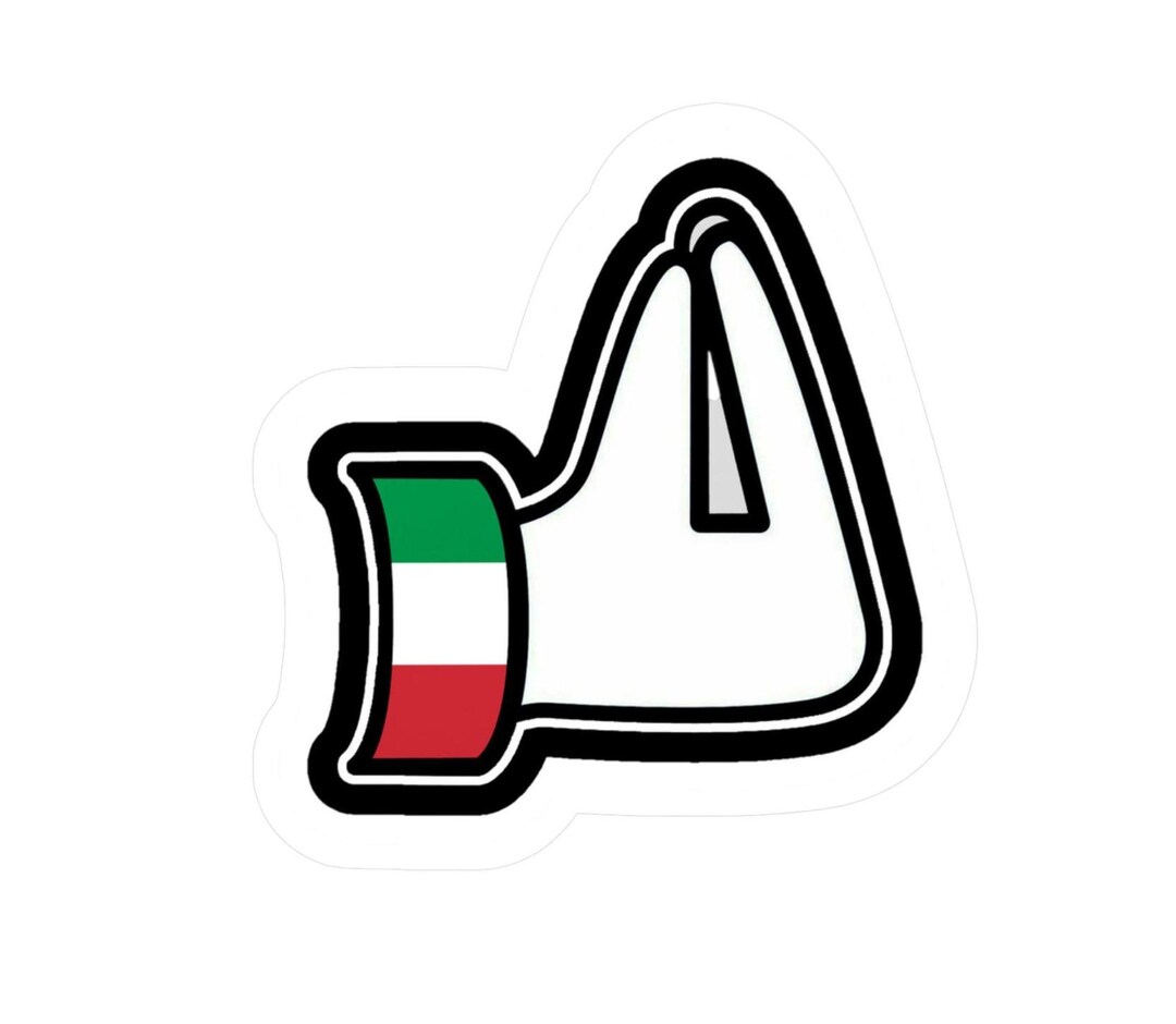 Italian Hand Gesture Cut Vinyl Decals, Fun Stickers, Car Decals, Home ...
