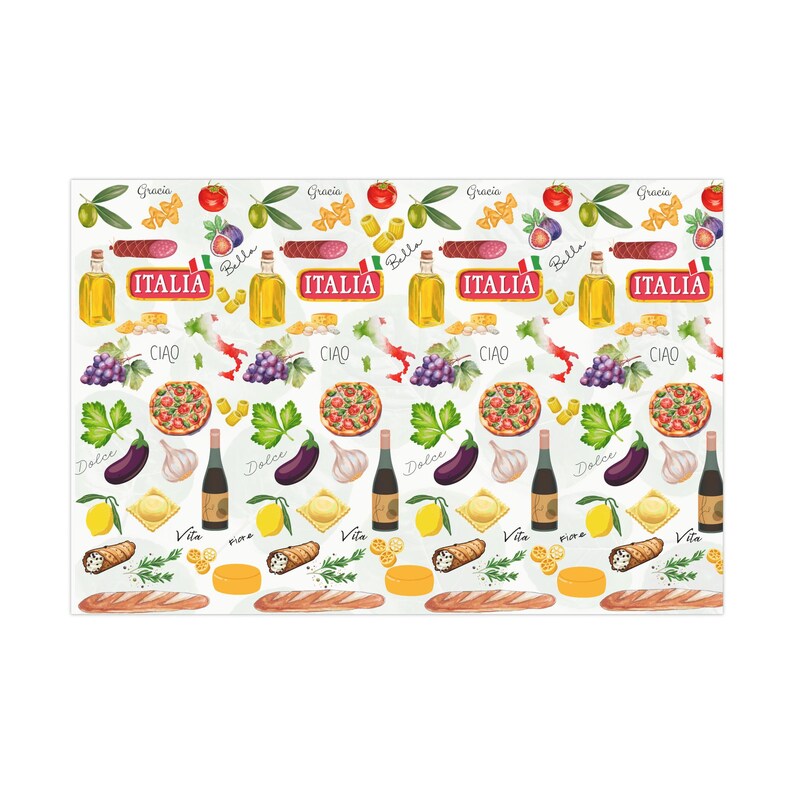 La Dolce Vita Italian-themed Wrapping Paper - Etsy
