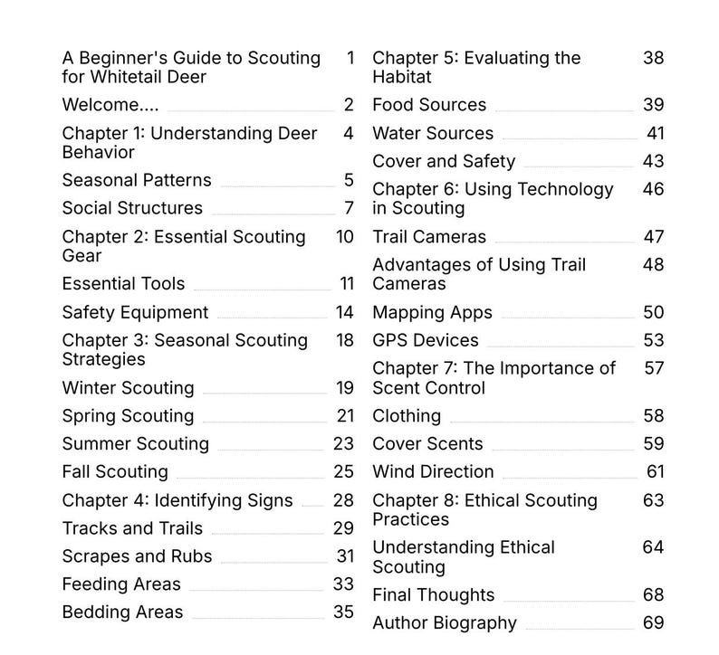 A Beginner's Guide to Scouting for Whitetail Deer - Etsy