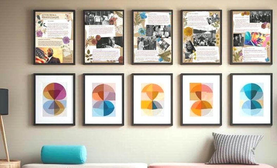 5 Printable Poster COLLAGES, Mlk's Letter From Birmingham Jail ...