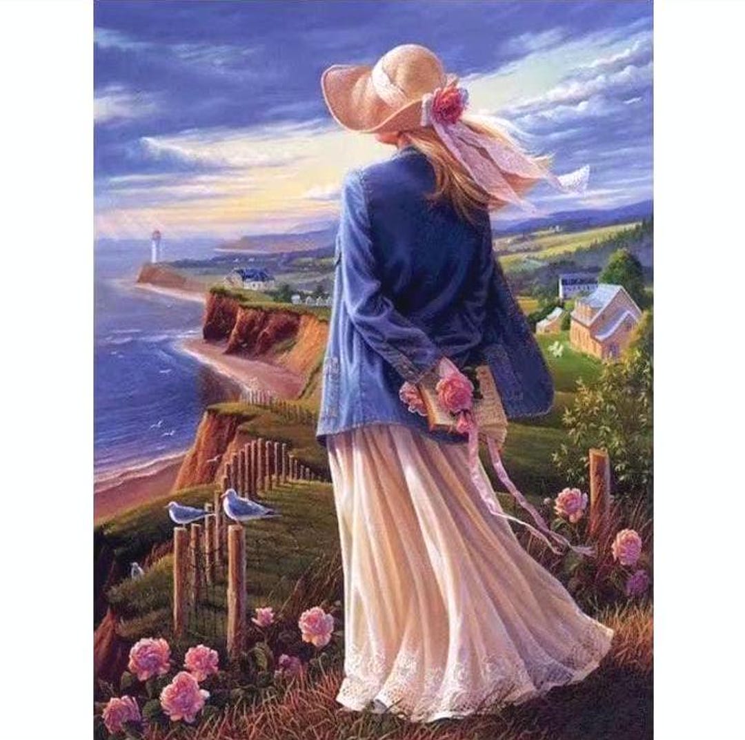 Paint by Numbers Craft Kit, LINEN Canvas, Decor, Frame Optional, Art ...