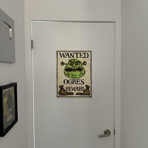 Shrek Wanted Posters Set of 6 Prints - Digital Download Posters, Shrek ...