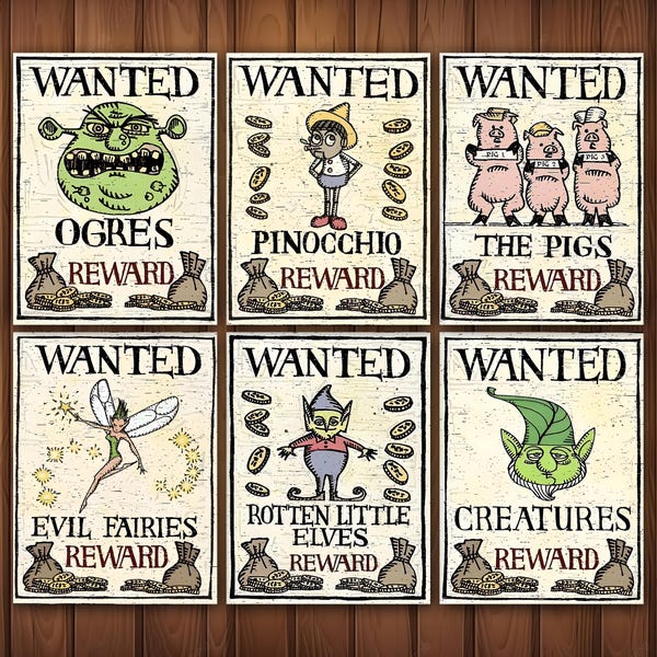 Wanted Sign - Etsy