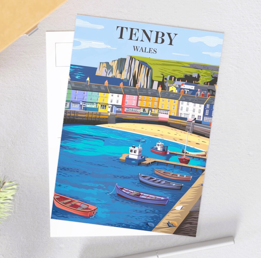 Artistic Tenby Postcards, Vintage Postcard Set, Perfect for Travel ...