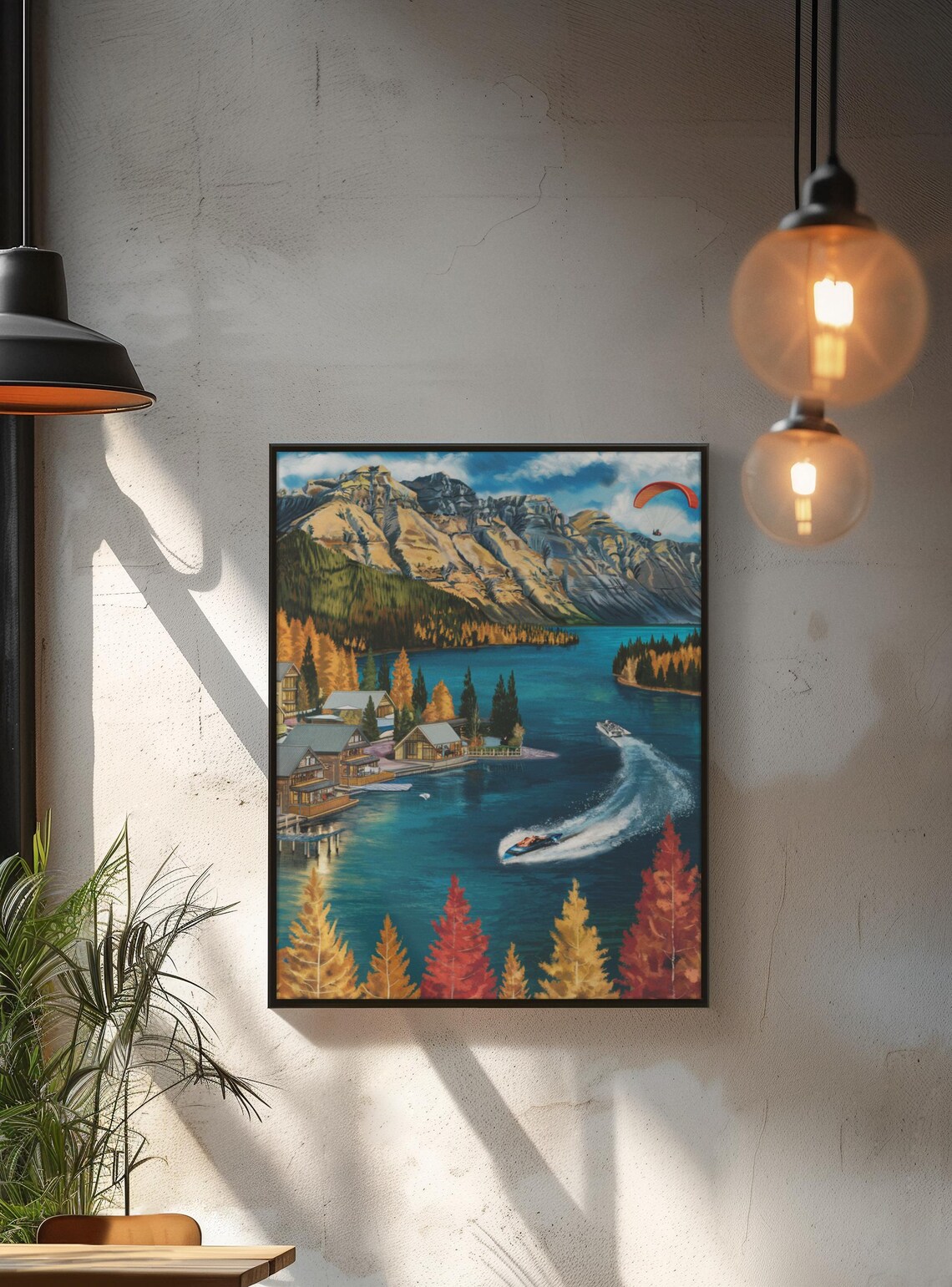 New Zealand Poster, Scenic Nature Art Print, Wall Decor, Home Office ...