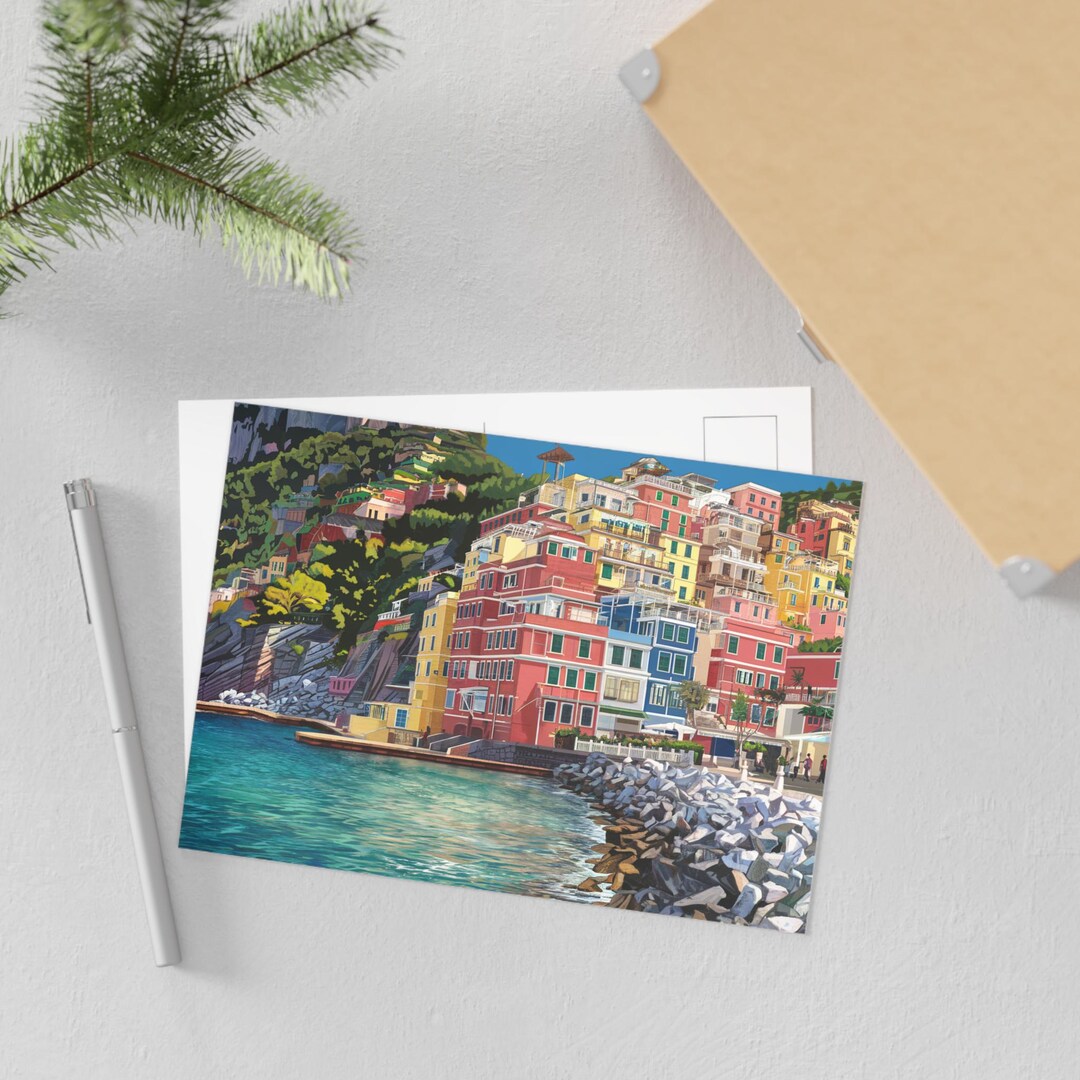 Colorful Coastal Fine Art Postcards, Scenic Postcard Set, Art Prints ...
