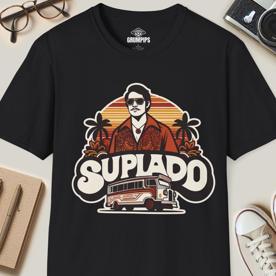 Filipino Retro Style Graphic T-shirt With 'suplado' Slogan Unisex Tee ...