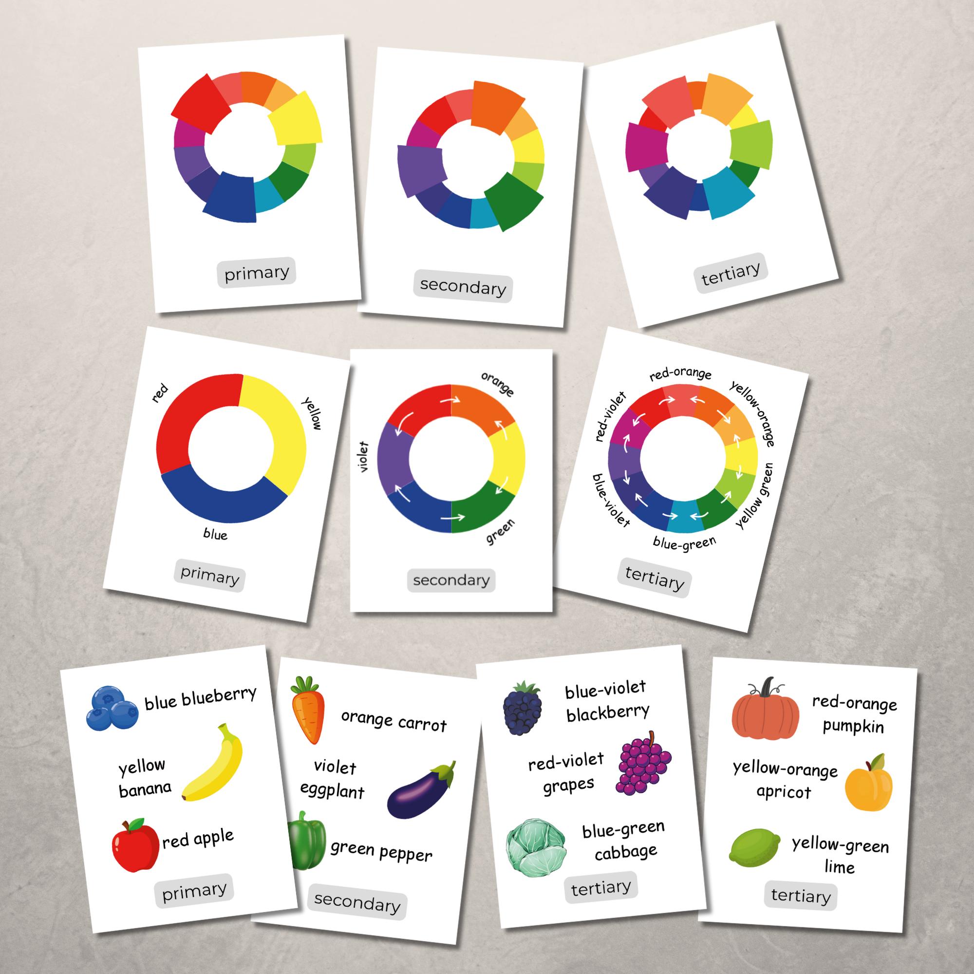 Color Wheel Cards (32) | Digital Download Only | Printable | Color ...