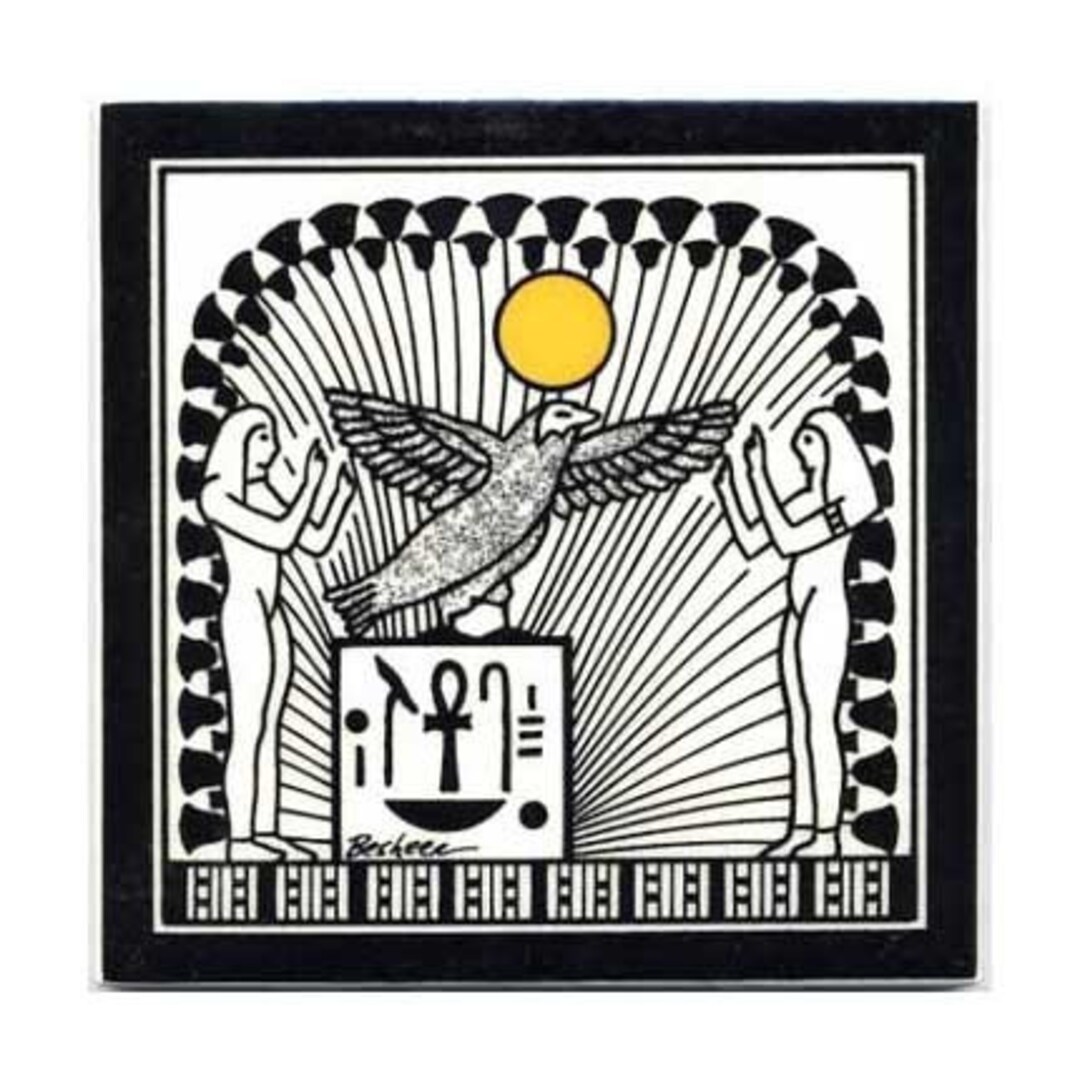 Winged Horus for Wall Plaque, or Kitchen Backsplash Tile by Besheer Art ...