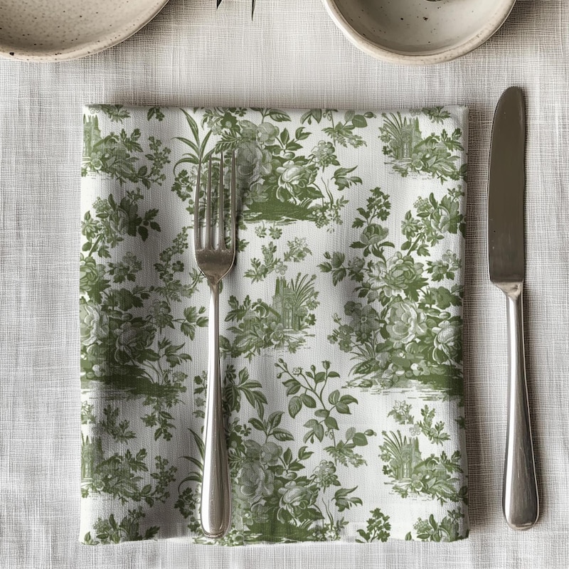 Toile Napkins - Etsy