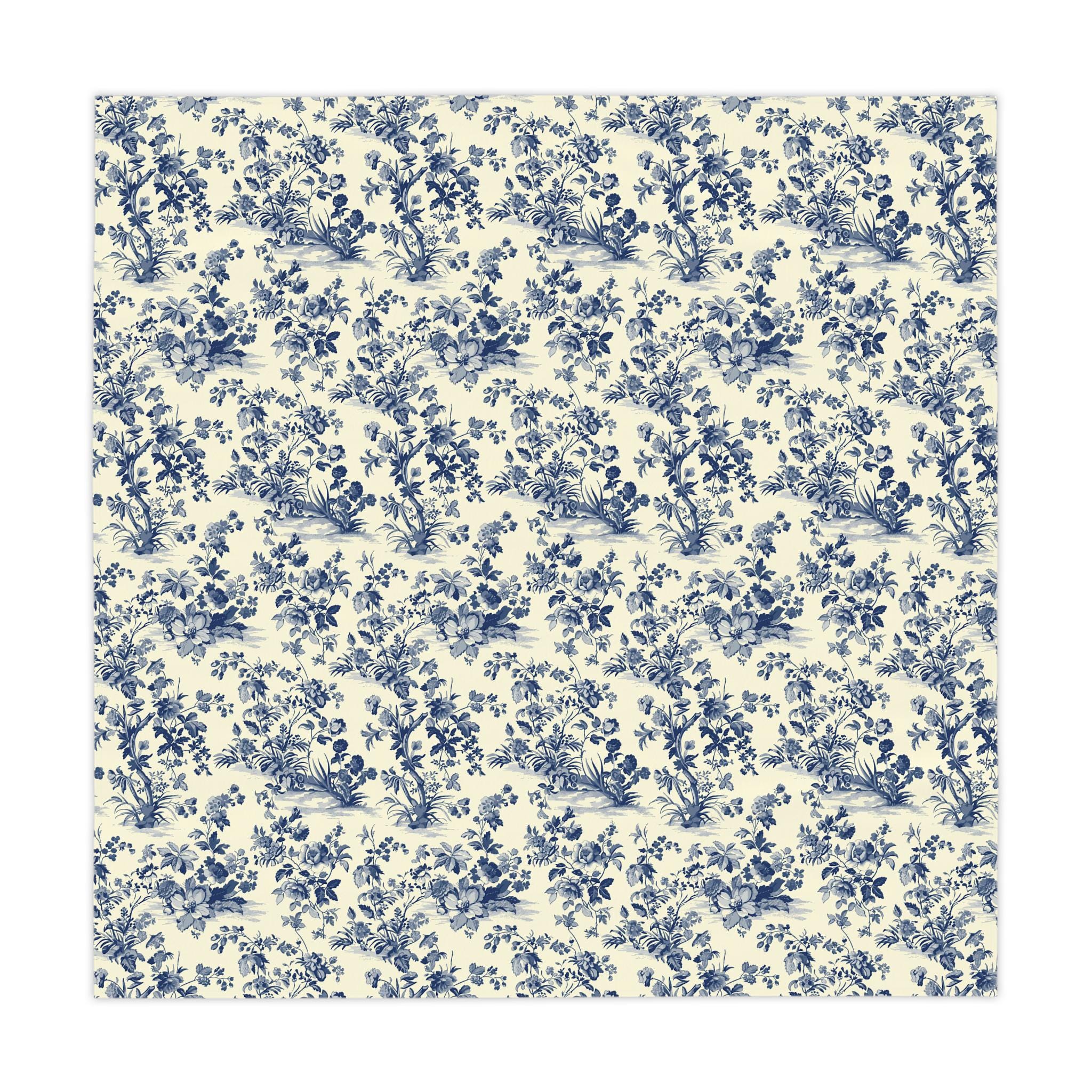 Blue French Toile Tablecloth Cloth Table Linen French Country Decor ...