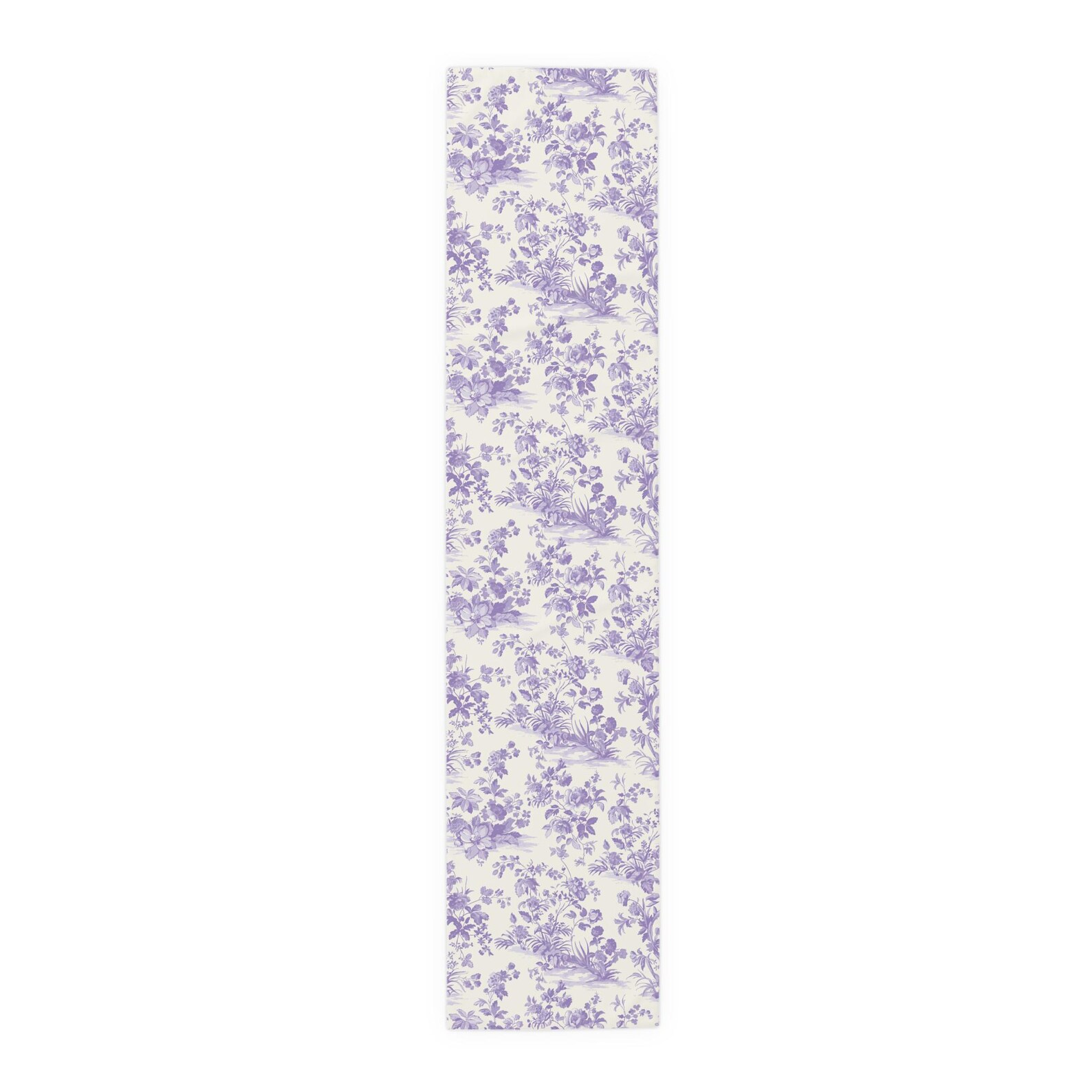 Violet French Toile Table Runner | Floral Table Runner | French Country ...