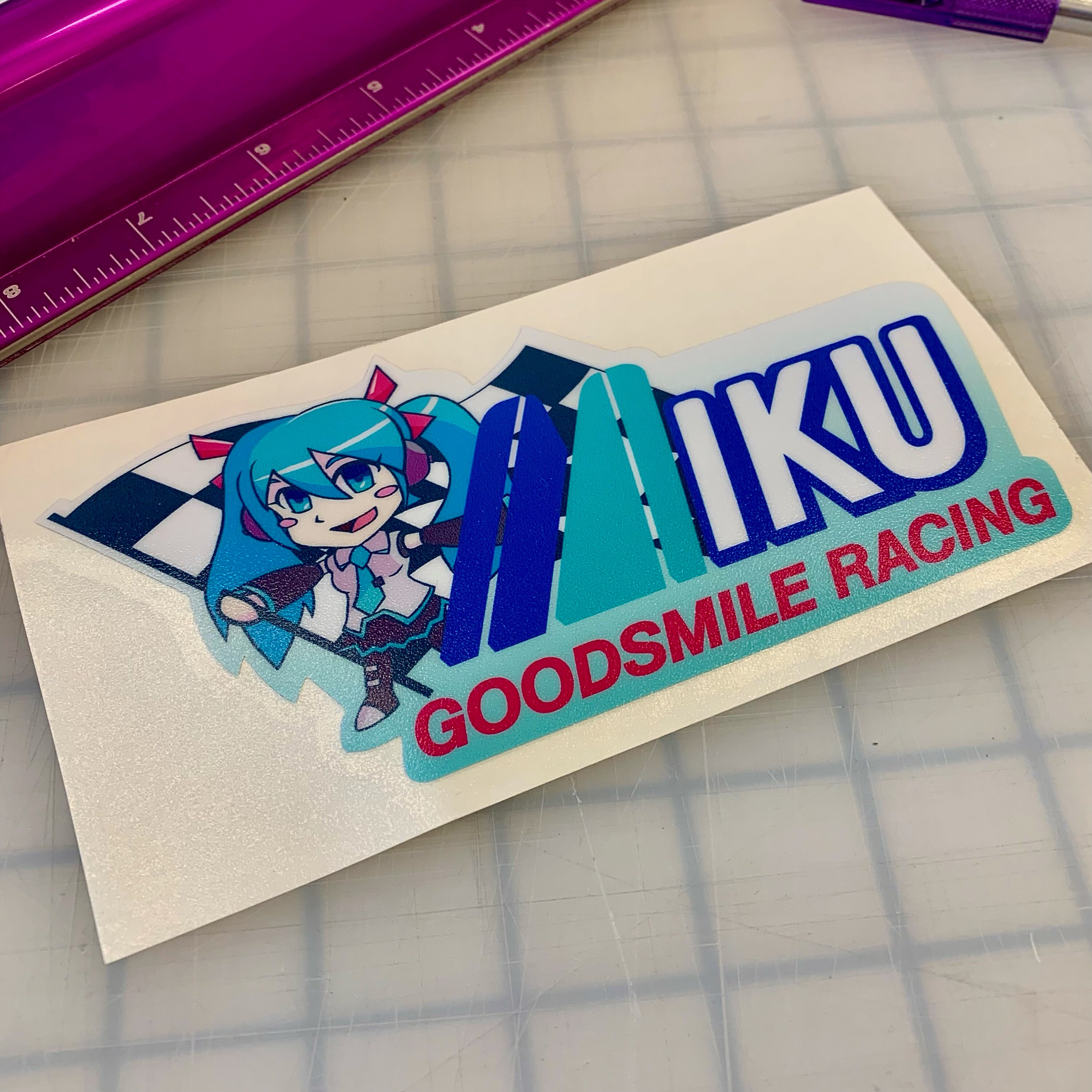 Mikuni Miku Vinyl Decal (3"x6") - Etsy