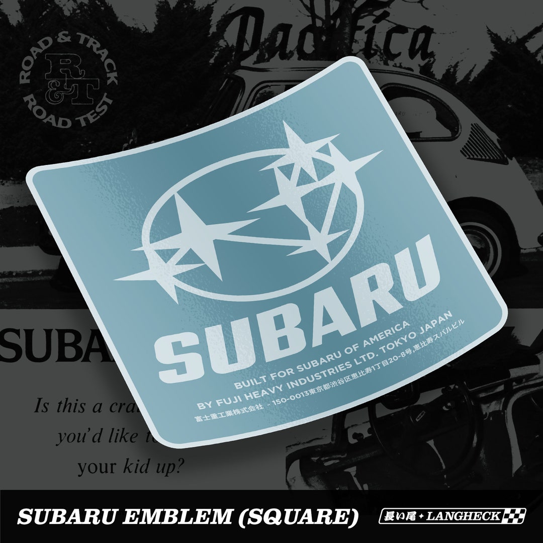 Vintage Subaru Logo 3" Decal - Etsy
