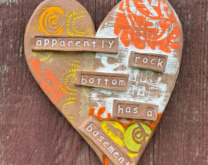 Handmade Ceramic Whimsical Heart Wall Art - Etsy