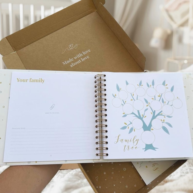 Personalized Baby Memory Book & Newborn Photo Album • Pregnancy Journal ...