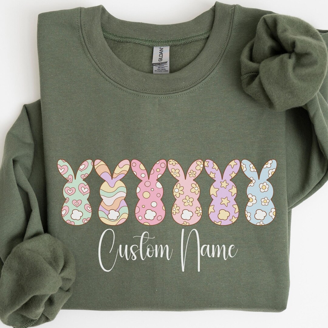 Easter Bunny Peeps Sweatshirt, Easter Hoodie, Womens Easter Shirt ...