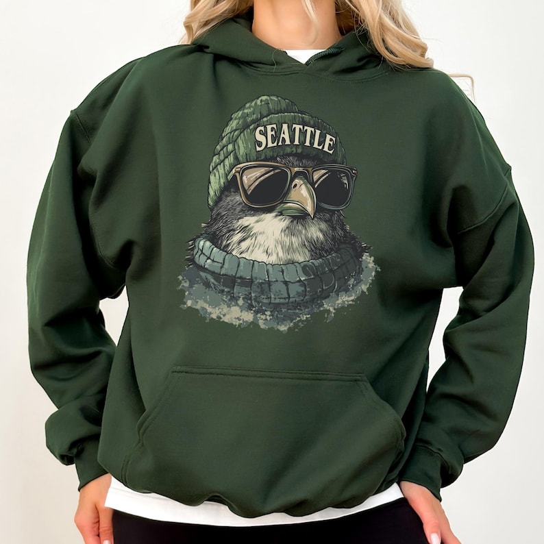 Seattle Football Crewneck Sweatshirt, Seattle Mascot Sweatshirt ...