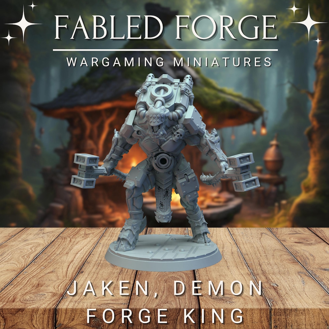 Jaken, Demon Forge King | Wargaming Model | Resin 3D Printed | Base ...