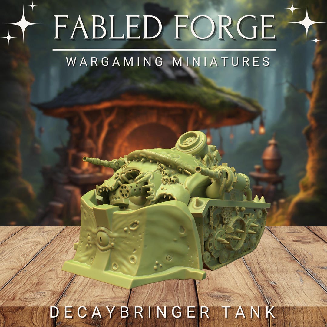 Decay Bringer Tank | Resin 3D Printed | Base Included (sized ...