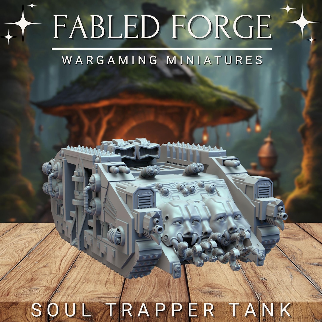 Soul Trapper Tank | Wargaming Model | Resin 3D Printed | Base Included ...