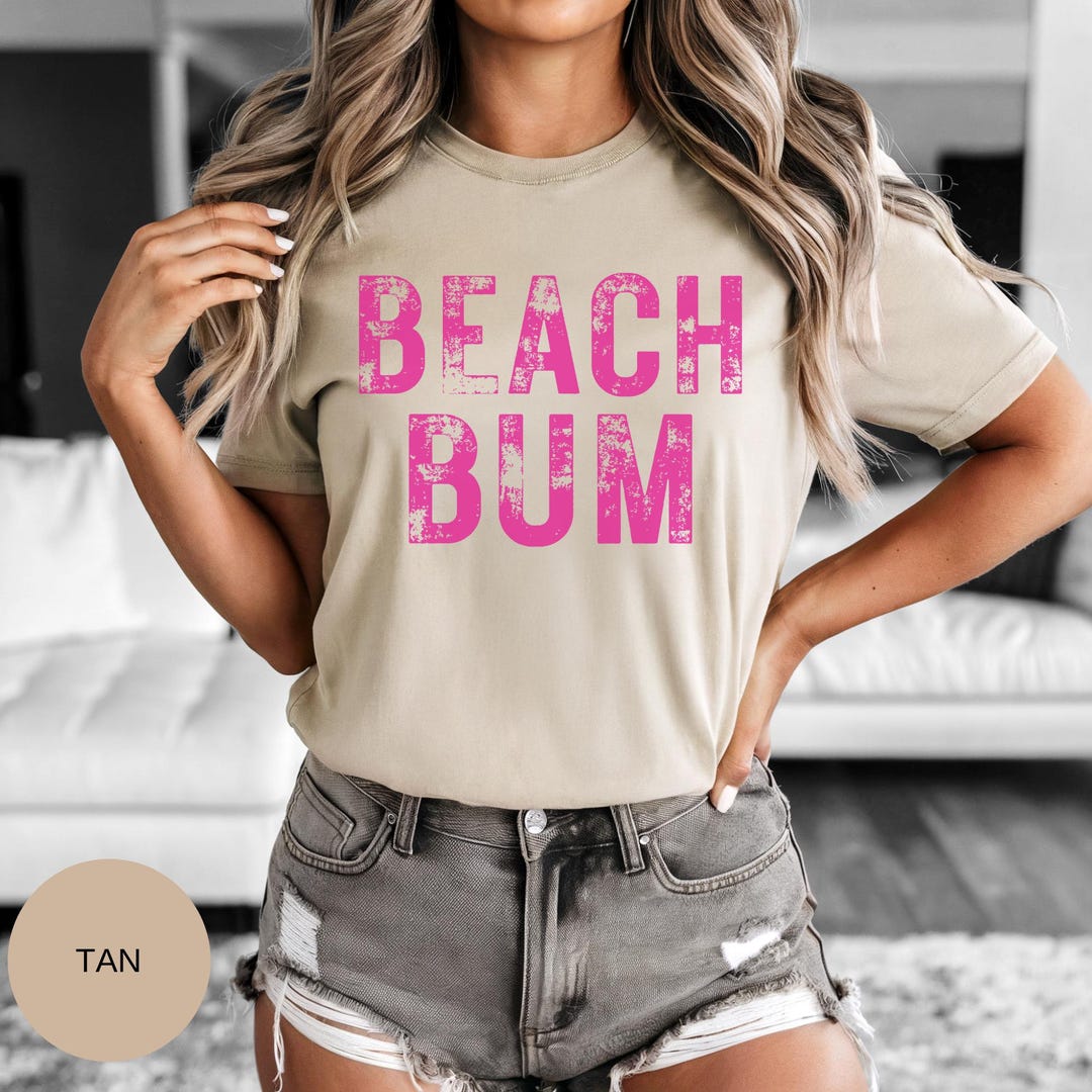 Beach Bum Short Sleeve Tee, Cruise Vacation Tee, Beach Therapy Shirt ...