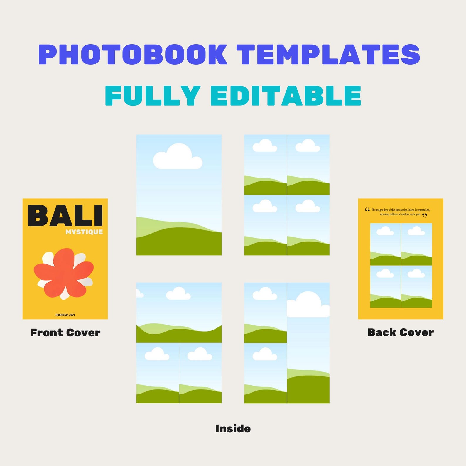 Custom Photobook Templates - Etsy