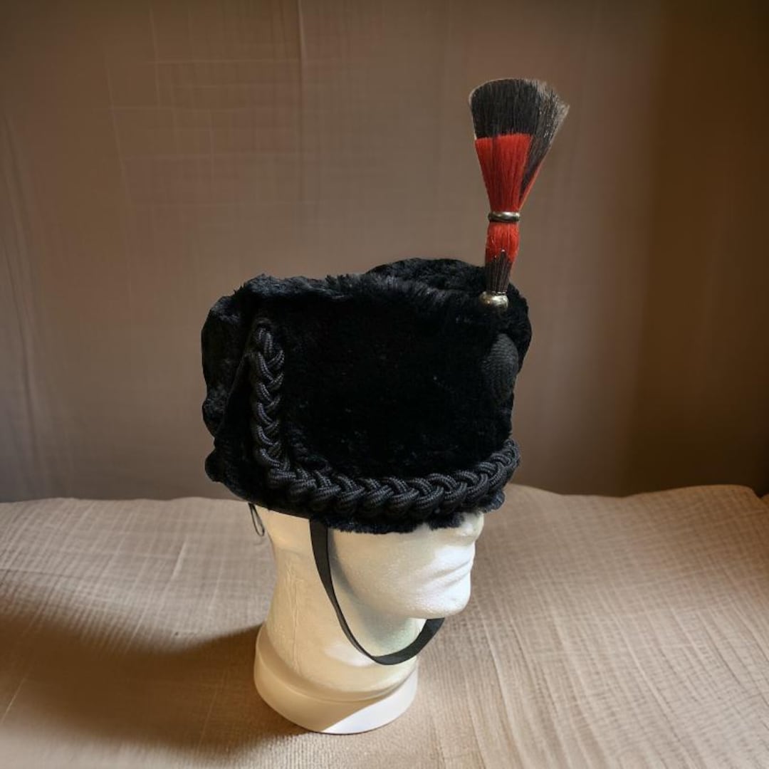 British WWI Kings Royal Rifle Wool Busby Hat: Handmade Military Corps ...
