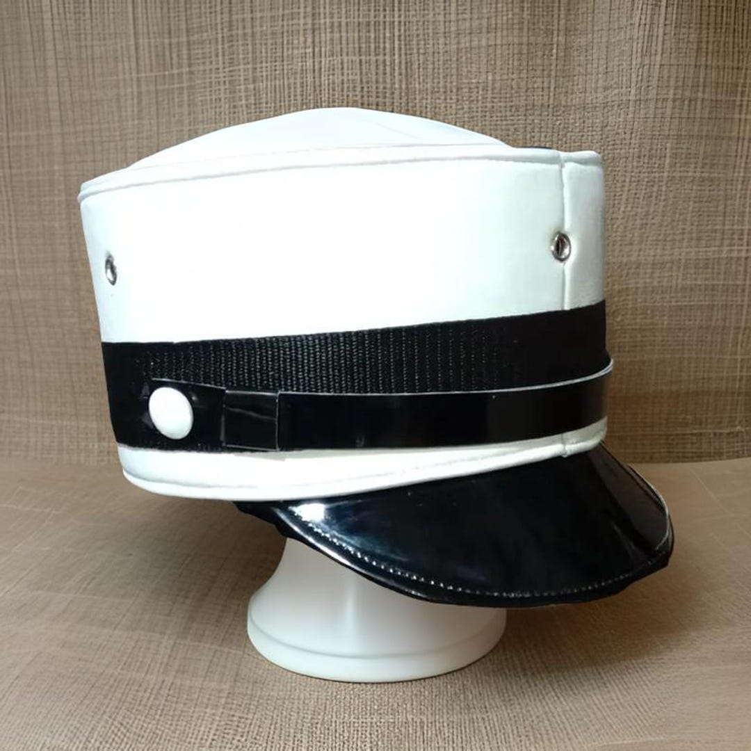 New Men's Keystone White Bell Crown Dress Cap Hat Black Ribbed Braid - Etsy