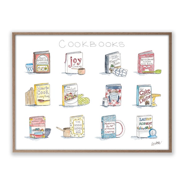 Cookbook Art - Etsy