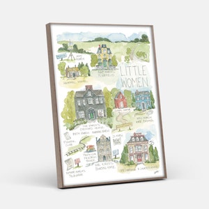 Little Women Map Art Print - Etsy