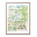 Peter Rabbit Watercolor Map Art Print Easter - Etsy