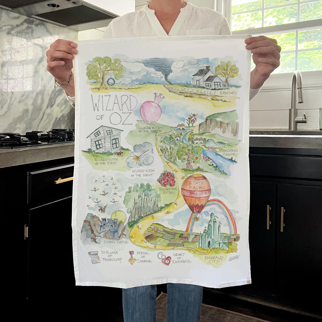Wizard of Oz Dorothy Tea Towel - Etsy