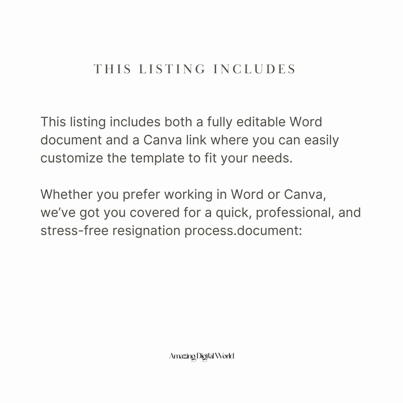 Resignation Letter Template | Google Docs, Microsoft Word & Canva ...